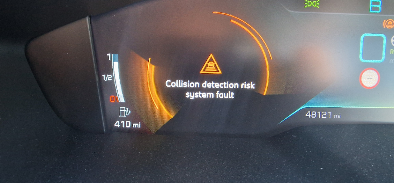 Radar damaged (Collision Detection Risk fault) after collision ... Radar damaged (Collision Detection Risk fault) after collision ...